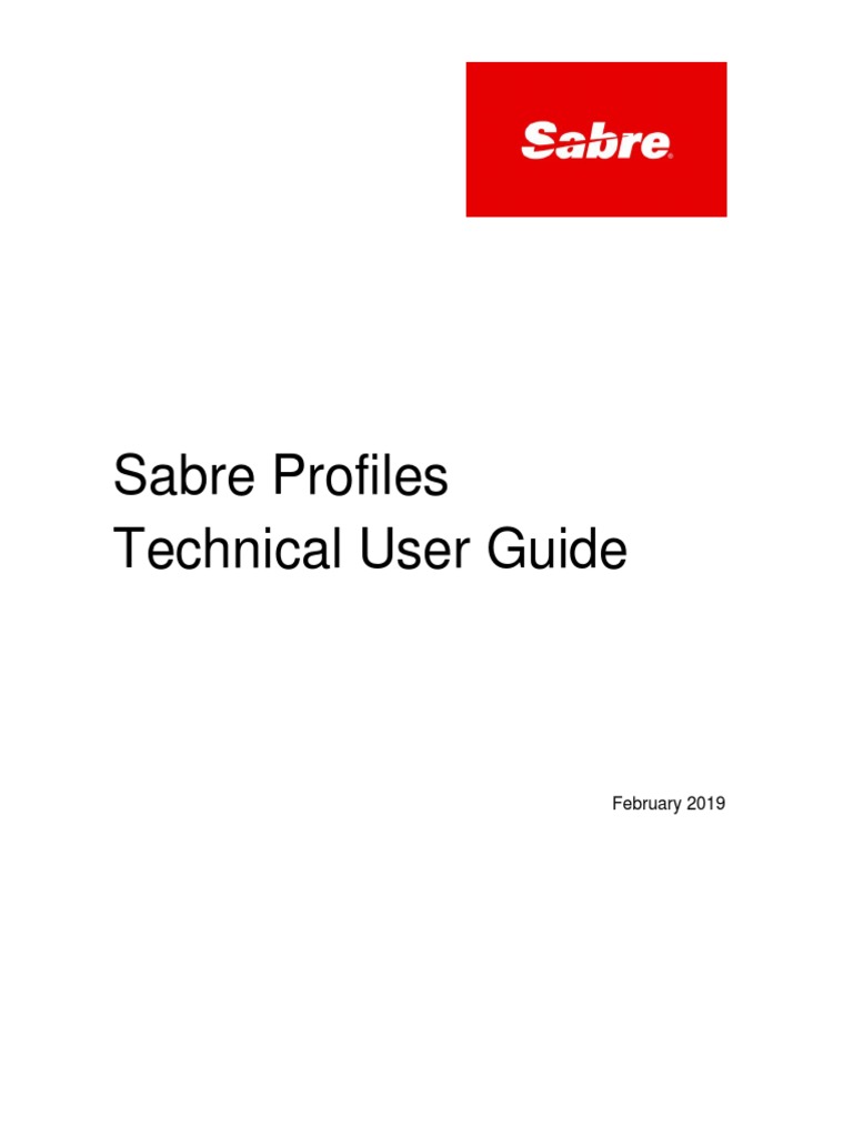 Sabre Profiles | PDF | Soap | Web Service