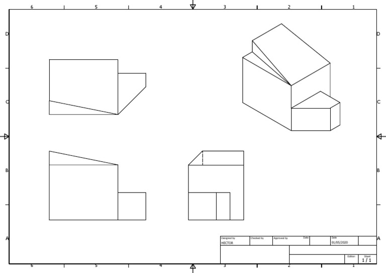 Engineering drawing title template | PDF