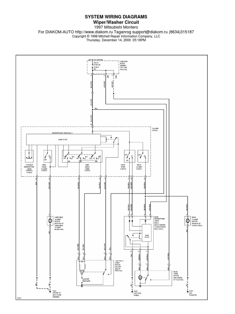 System Wiring Diagrams Wiper/Washer Circuit | PDF