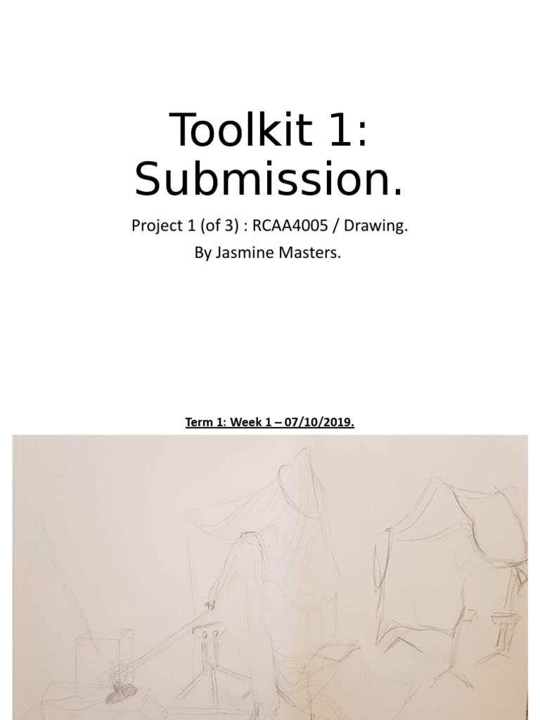 Toolkit 1 Submission | PDF | Figure Drawing | Drawing