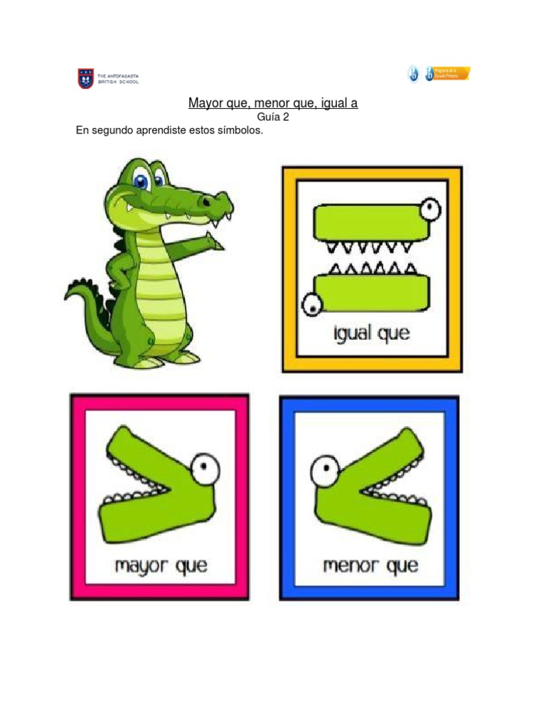 Comparación de Números: Mayor y Menor | PDF