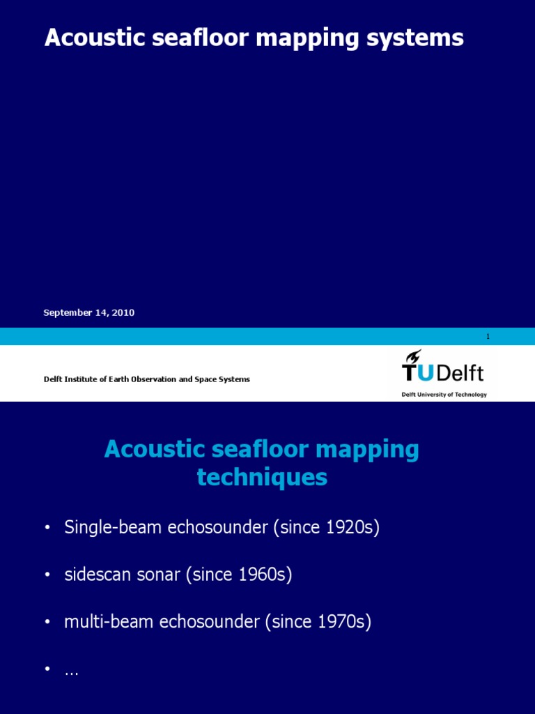 Lecture 6 - Acoustic Seafloor Mapping Systems | PDF | Sonar | Applied ...