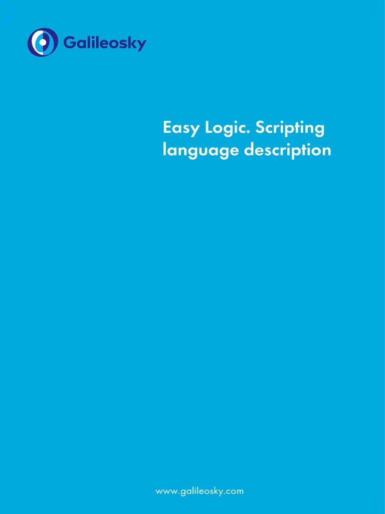 Easy Logic. Scripting Language Description PDF | PDF | Computer File | Subroutine