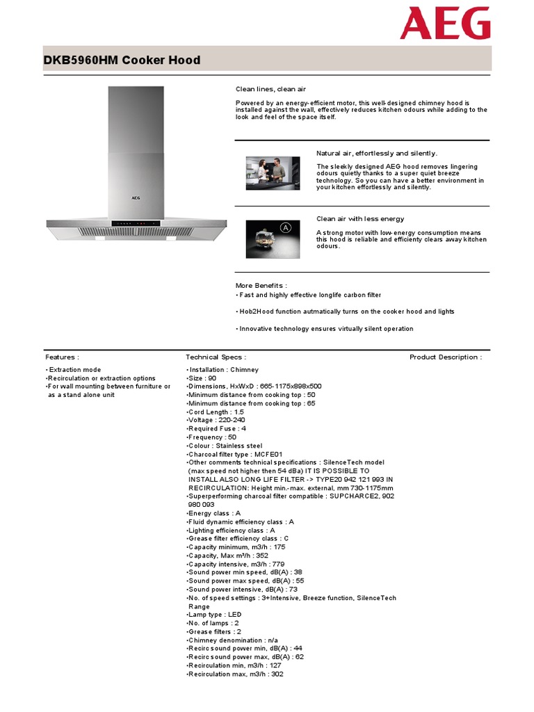 Datasheet DKB5960HM | PDF | Efficient Energy Use | Kitchen Stove