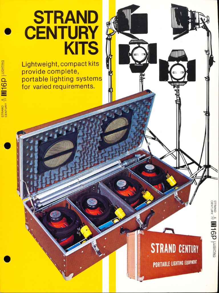 Strand Century Lighting Portable Lighting Kits Brochure 6-77 | PDF ...