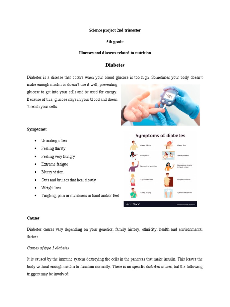 Understanding Diabetes in 5th Grade | PDF