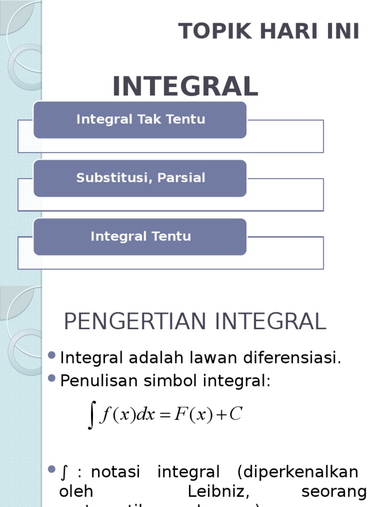 Pengantar Integral dalam Matematika | PDF