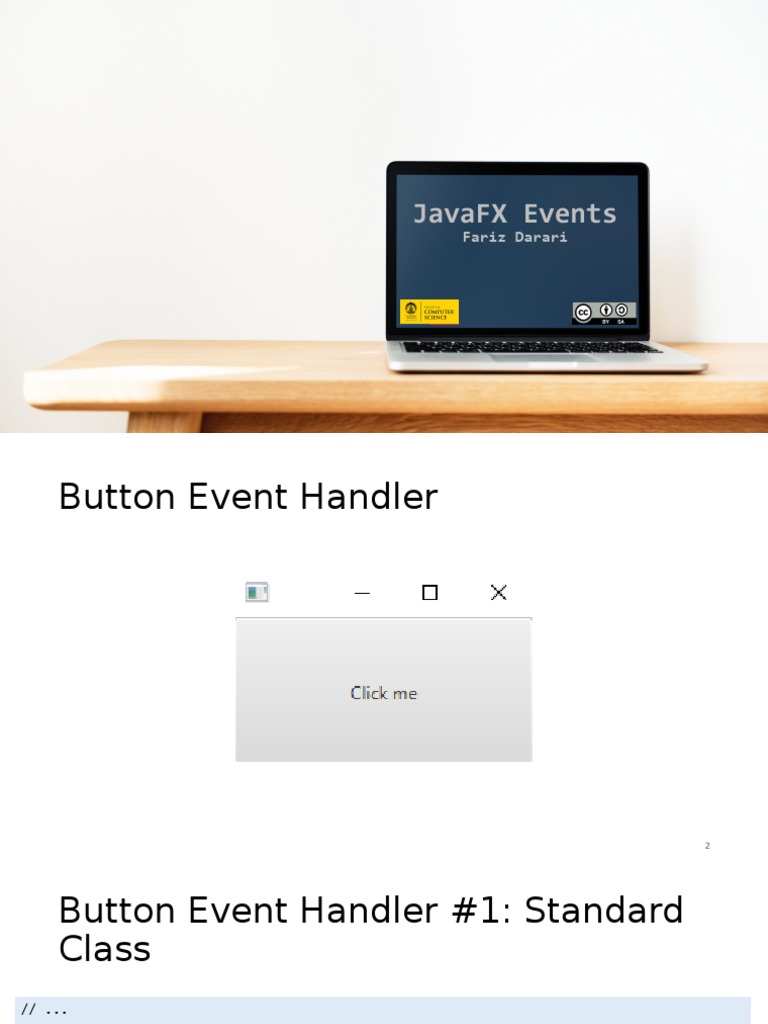 JavaFX Event Handling Guide | PDF | Programming Paradigms | Control Flow