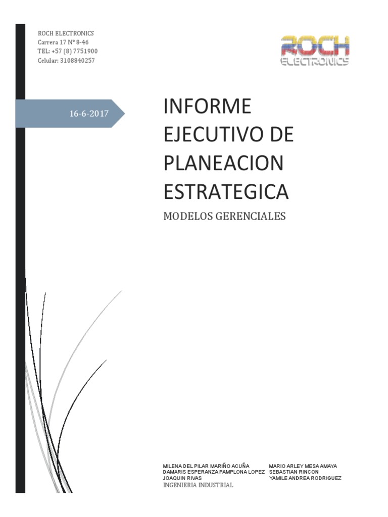 Roch Electronics 2017 Definitivo | PDF | Calidad (comercial) | Marketing