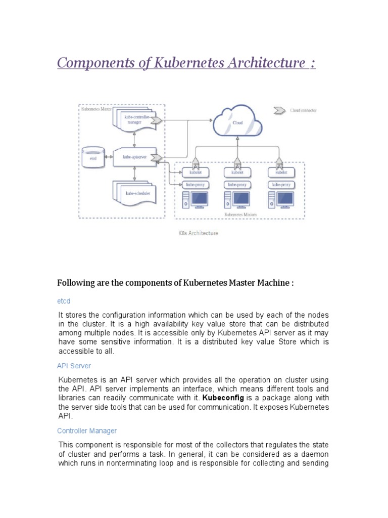 An Overview of the Key Components that Comprise the Kubernetes ...