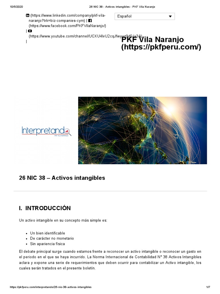 26 NIC 38 - Activos Intangibles - Ejemplo | PDF | Activo intangible | Economias