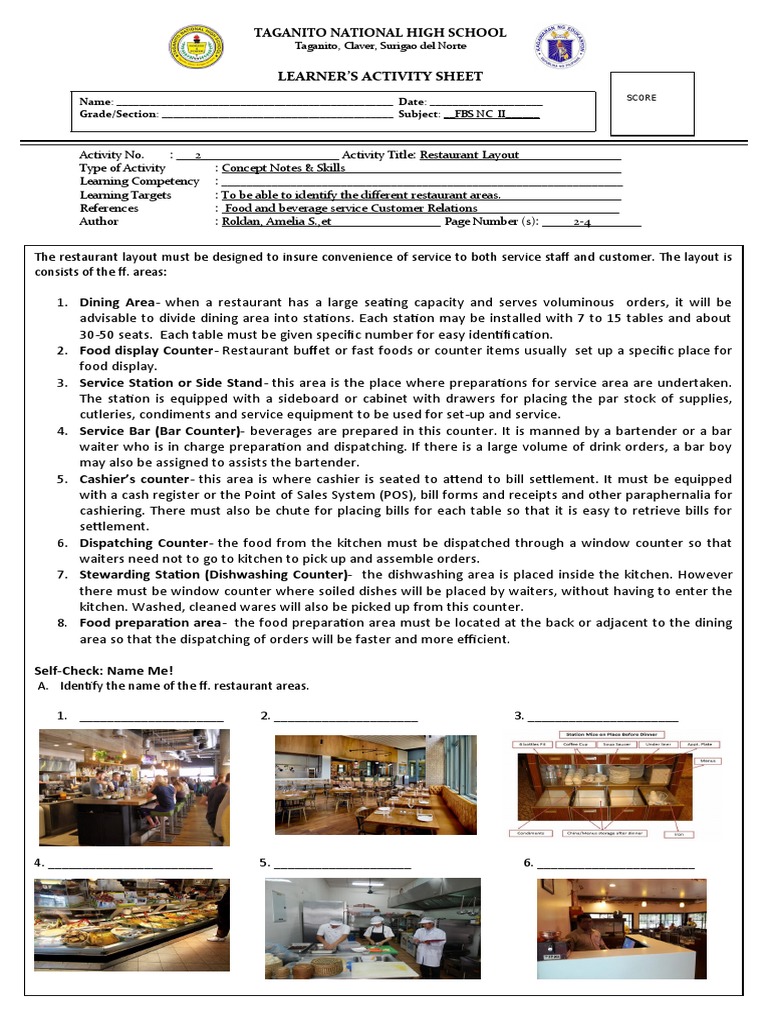 Learner'S Activity Sheet: Taganito National High School | PDF ...