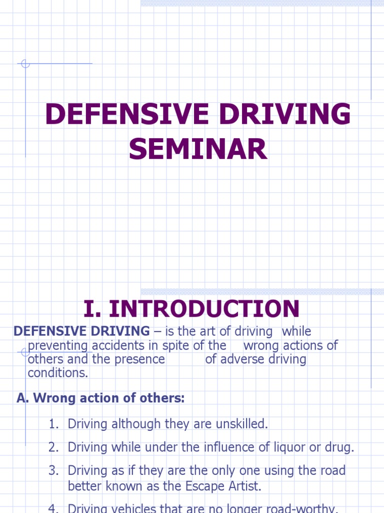 Defensive Driving | PDF | Traffic Collision | Traffic
