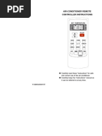 Gree AC Remote Control Functions Guide | PDF | Air Conditioning ...