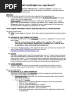 Element Superhero/Villain Project Guide | PDF | Superheroes | Chemical ...