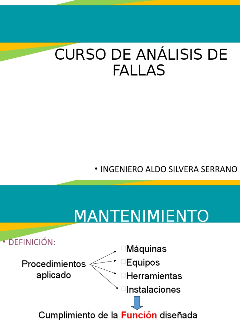 Curso de Análisis de Fallas RCM | PDF | Ingeniería de confiabilidad | Informática y tecnología ...