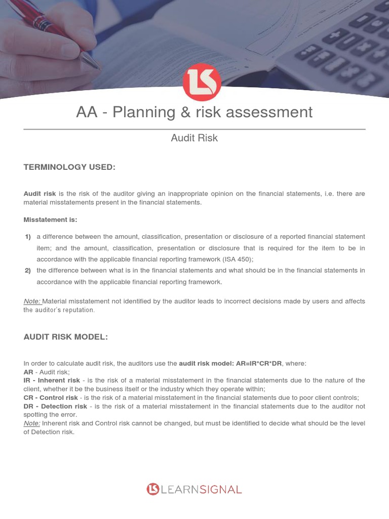 Understanding Audit Risk: A Breakdown of Key Terminology and the Audit ...