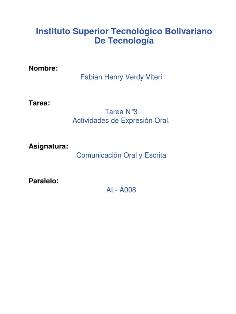 TAREA 3 Comunic | PDF | Comunicación | Cognición