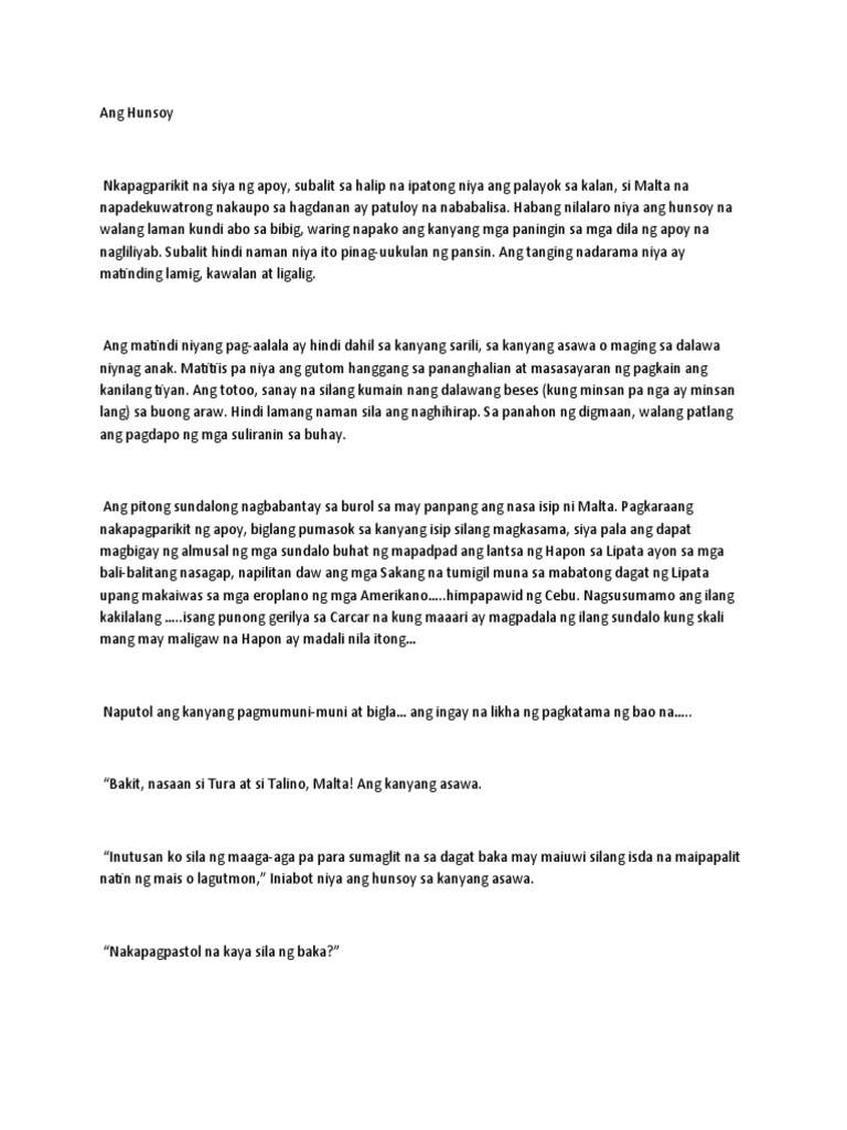 Ang Hunsoy-WPS Office | PDF