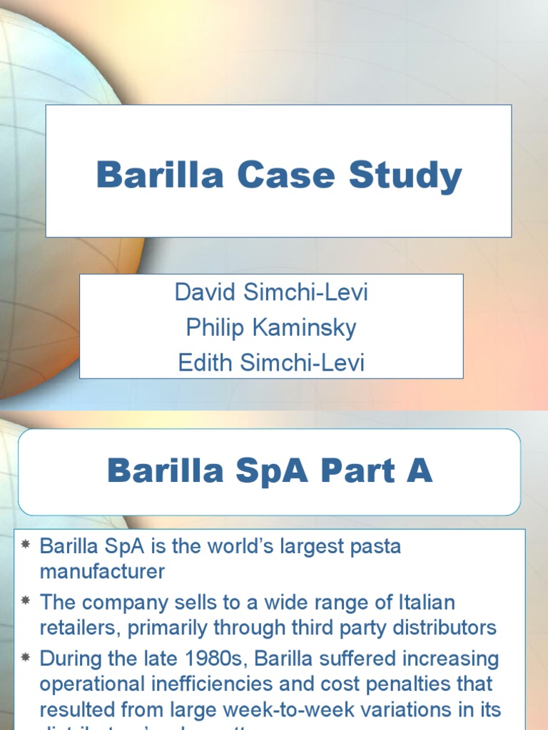 CH 04 Case Barilla Spa | PDF | Inventory | Warehouse