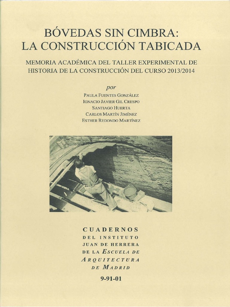 Bovedas Sin Cimbra La Construccion Tabic | PDF | Bóveda (Arquitectura ...