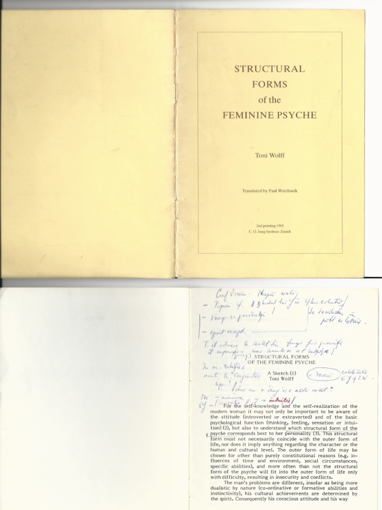 Toni Wolff - Structural Forms of The Feminine Psyche PDF | PDF