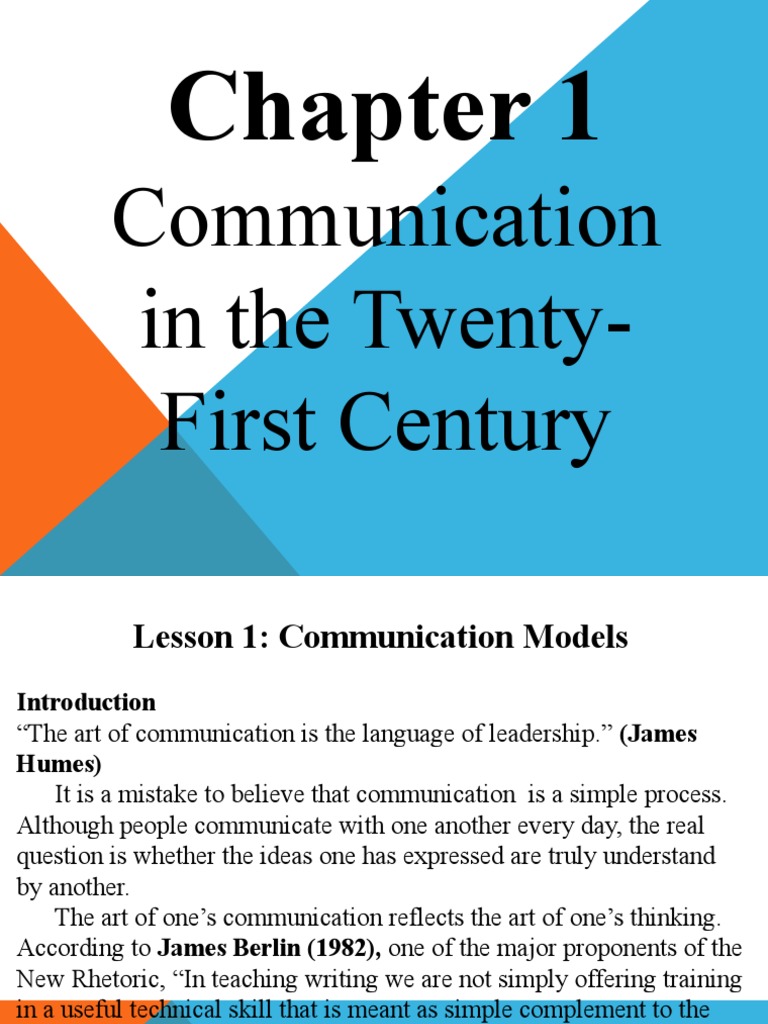 Communication in The Twenty-First Century | PDF | Visual Impairment ...