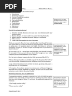 OSCE Checklist Headache History Taking | PDF | Headache | Patient