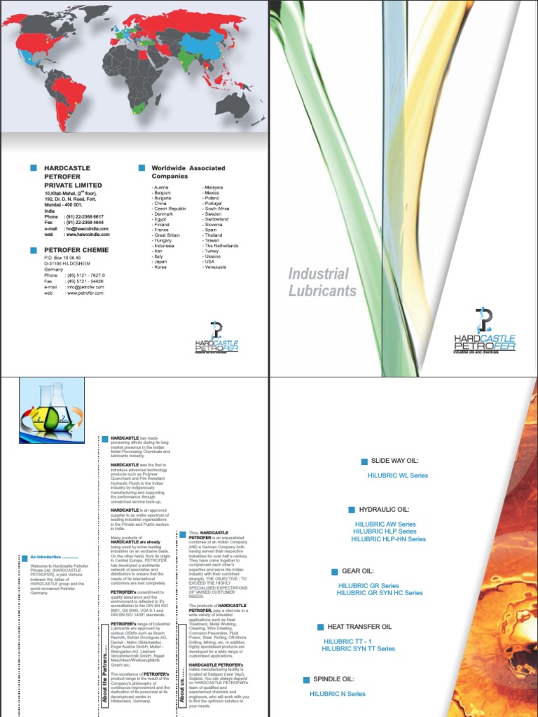 Hardcastle Petrofer Industrial Lubricants | PDF | Lubricant | Gear