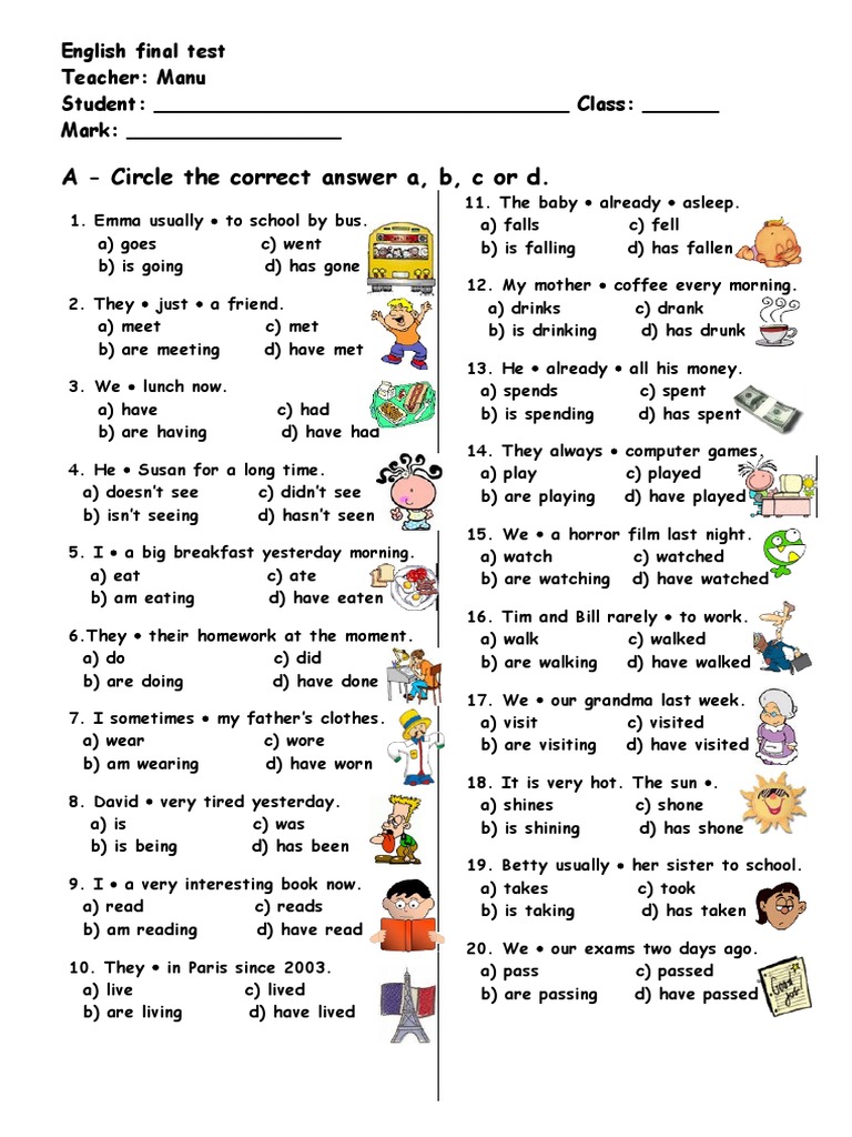 English Final Test | PDF