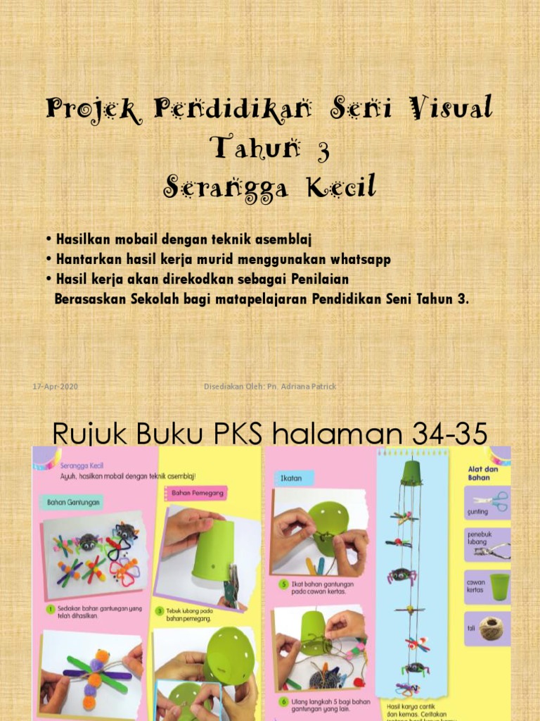 Projek Pendidikan Seni Visual Tahun 3 PDF | PDF