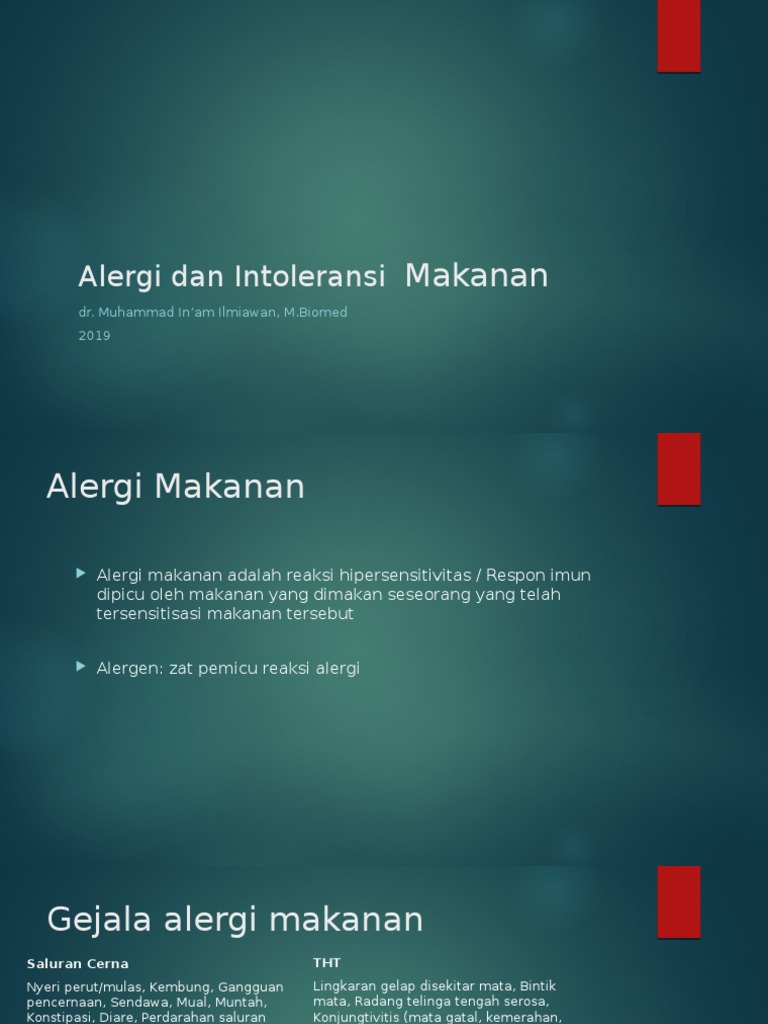 005 - Alergi Dan Intoleransi Makanan | PDF