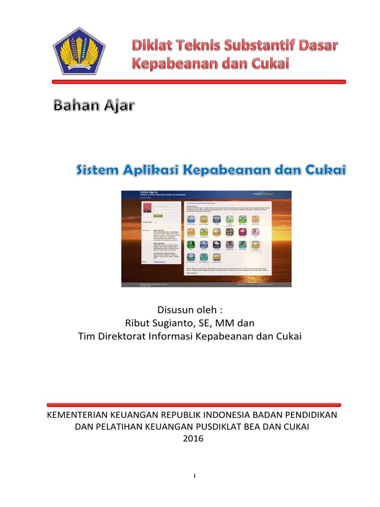 Modul Diklat Sistem DJBC | PDF | Komputer