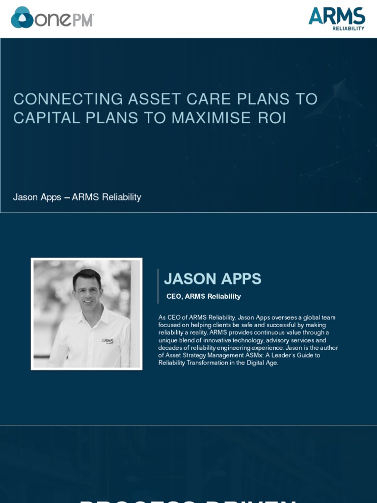 Connecting Asset Care Plans To Capital Plans To Maximise ROI - Jason ...