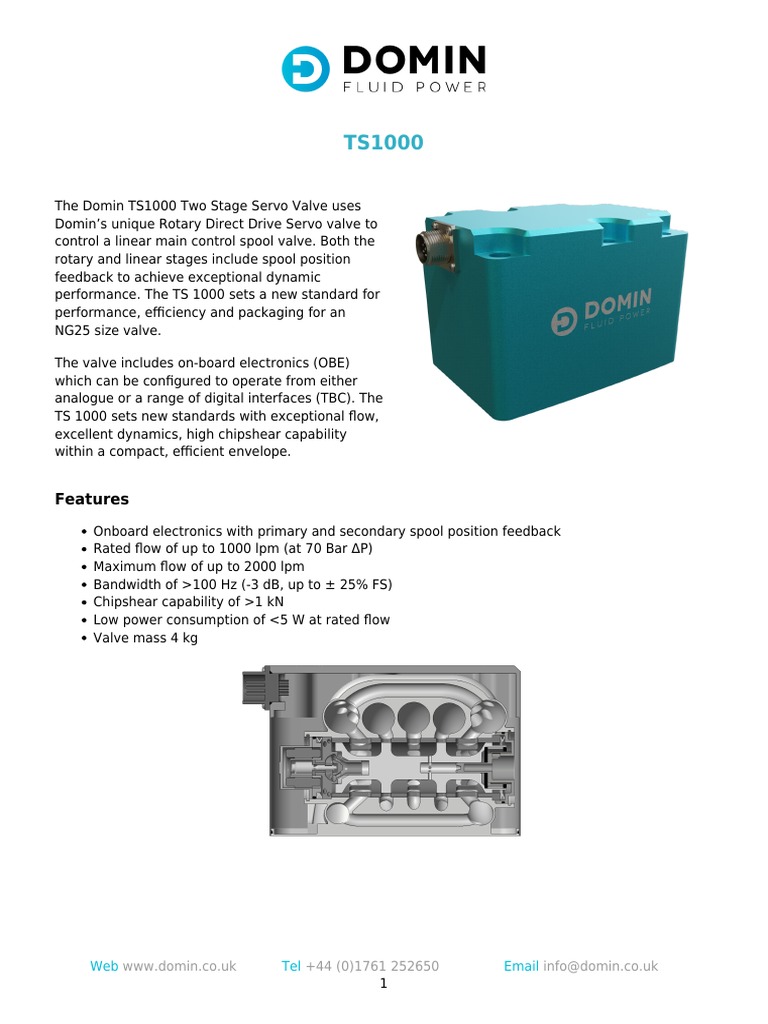 Features: WWW - Domin.co - Uk +44 (0) 1761 252650 Info@domin - Co.uk ...