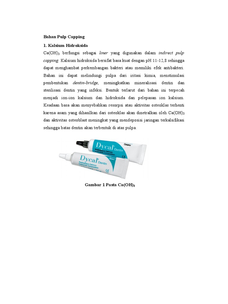 Indirect Pulp Capping | PDF