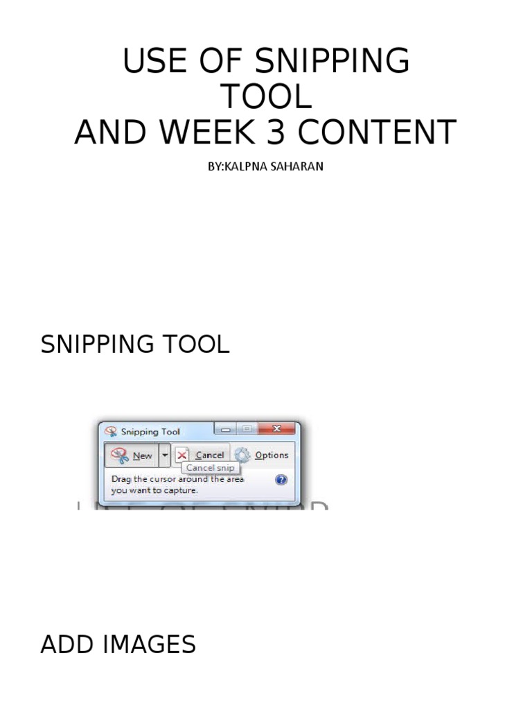 Snipping Tool and Classroom Management Guide | PDF