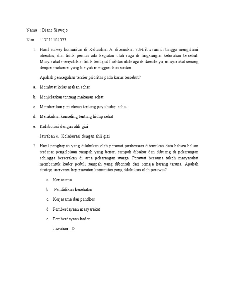 Kumpulan Soal Komunitas | PDF