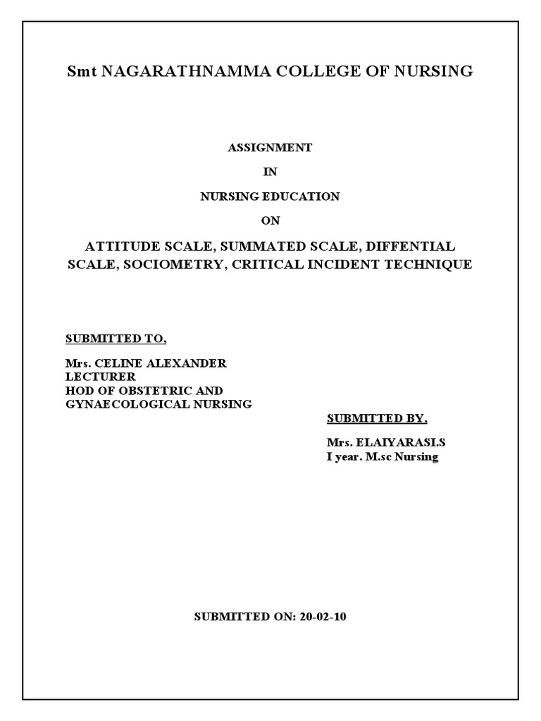 Stanardized and Non Standardized Test | PDF | Likert Scale | Attitude ...