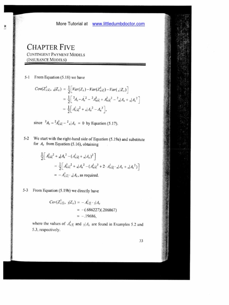 Actuarial Exam IV Practice Questions 2 Solution PDF | PDF