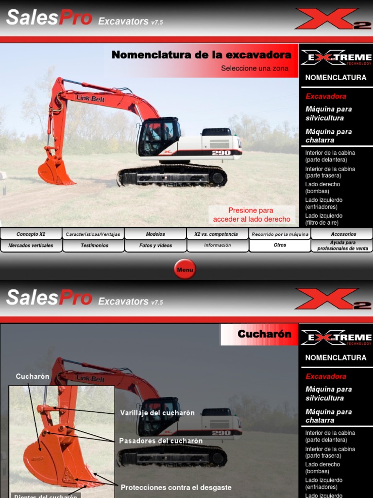 Excavator Nomenclature | PDF | Bomba | Bienes manufacturados