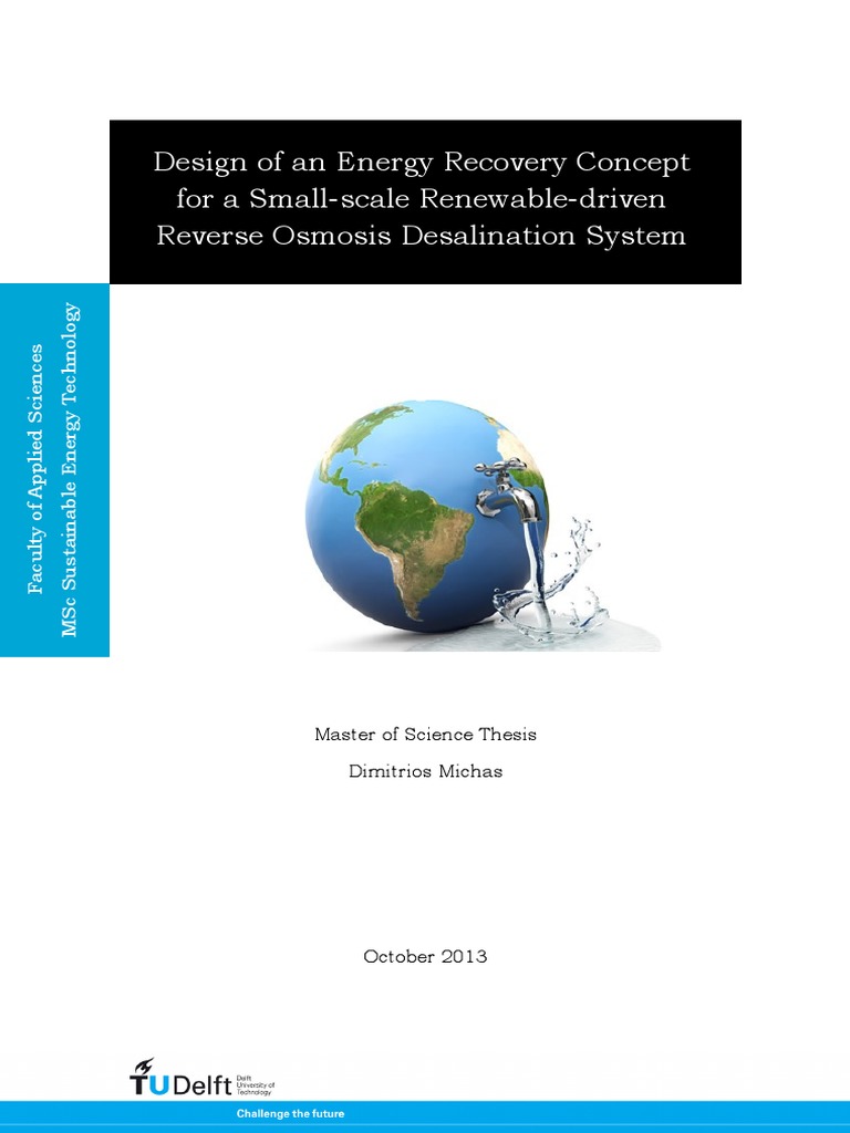 Thesis Dimitrios Michas PDF | PDF | Desalination | Pump