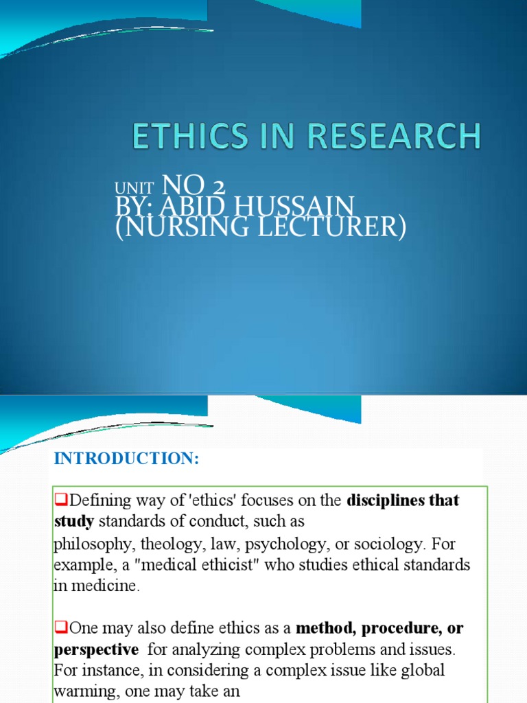 Ethics in Nursing | PDF | Integrity | Medical Ethics
