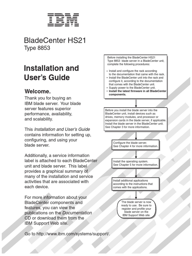 Bladecenter Hs21: Installation and User'S Guide | PDF | Laser ...