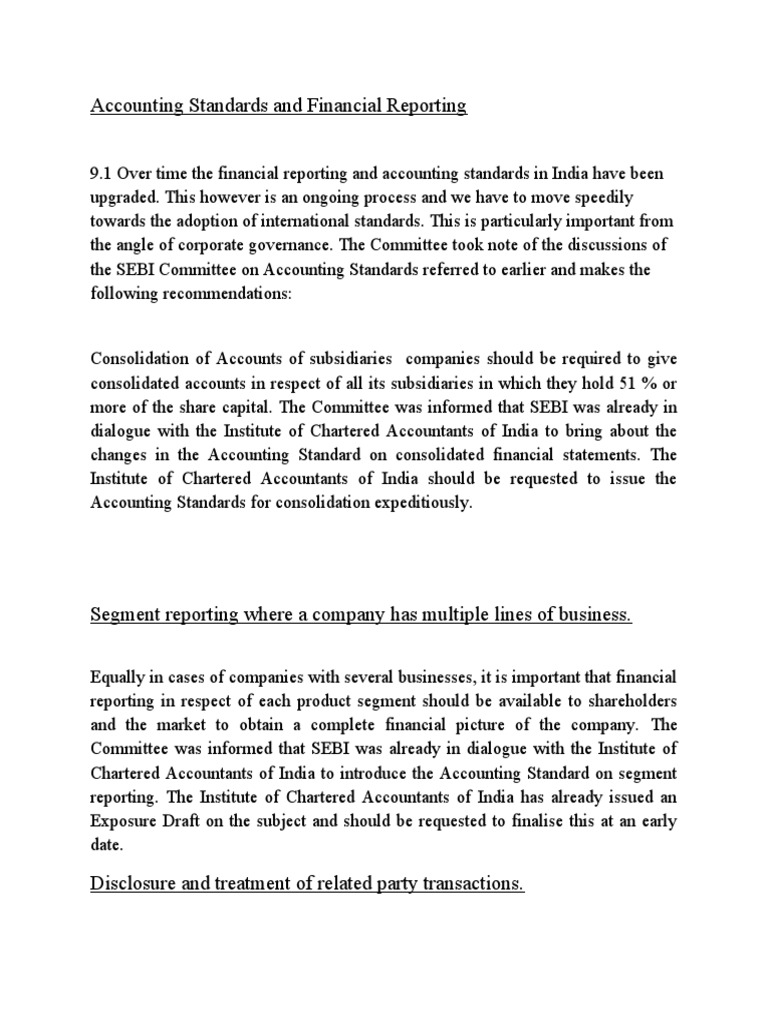 Seven Reporting Governance | PDF | Financial Statement | Board Of Directors