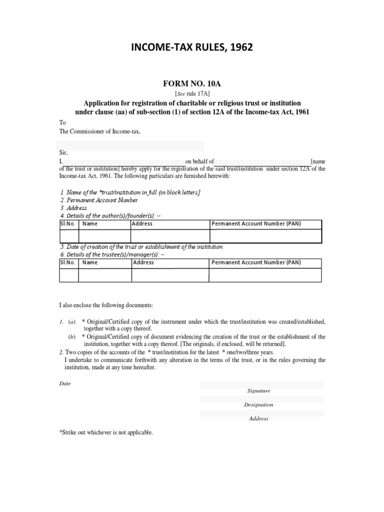 Form - 10A | PDF | Government And Personhood | Common Law