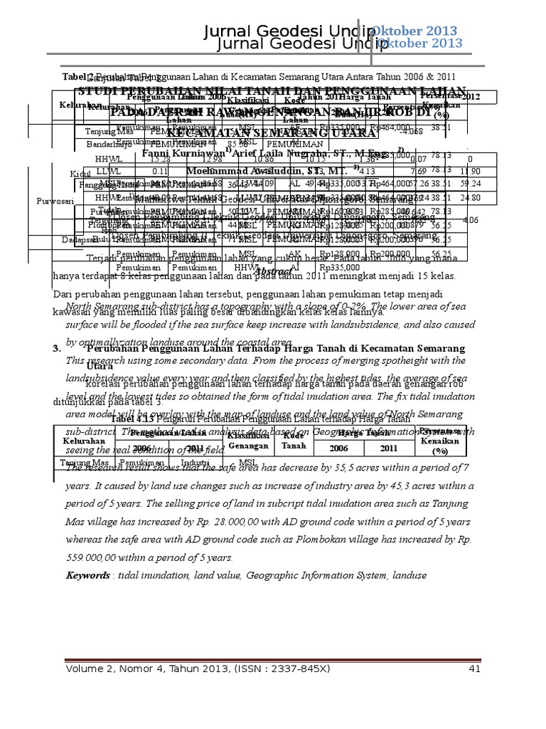 Jurnal Geodesi Undip Jurnal Geodesi Undip Jurnal Geodesi Undip | PDF