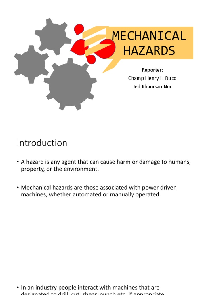 Mechanical Hazards and Safety | PDF | Machines | Deformation (Mechanics)