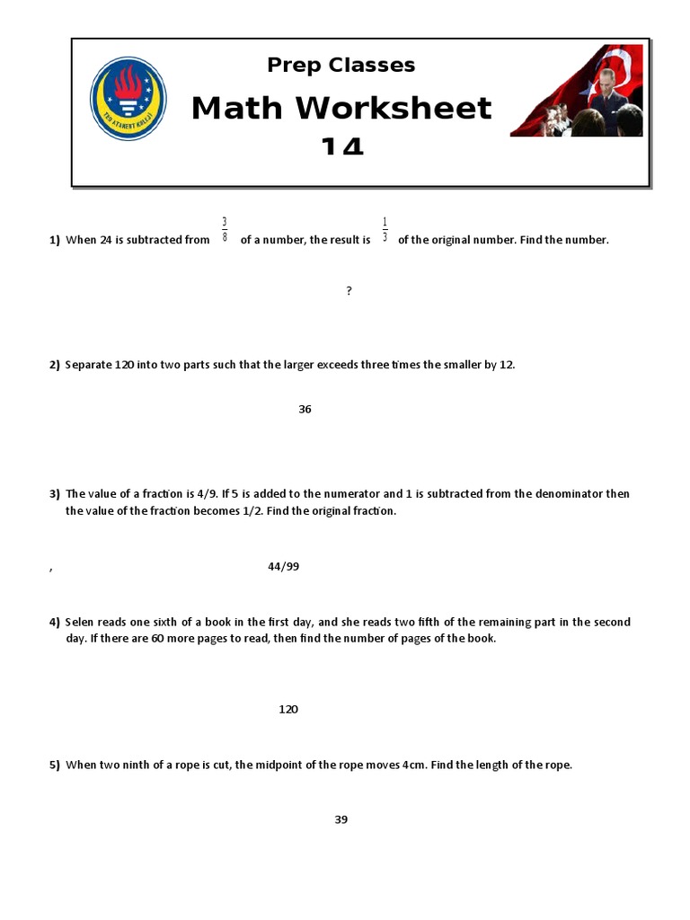 Ted Mat Worksheet | PDF
