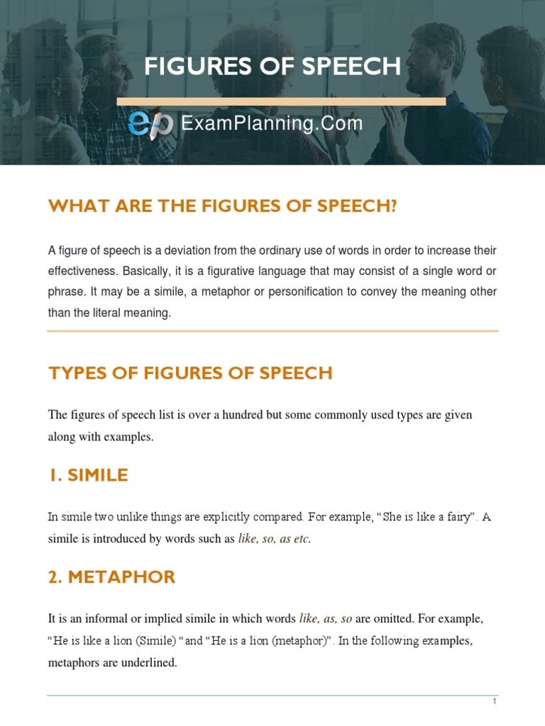 Understanding Figures of Speech | PDF | Metaphor | Figures Of Speech